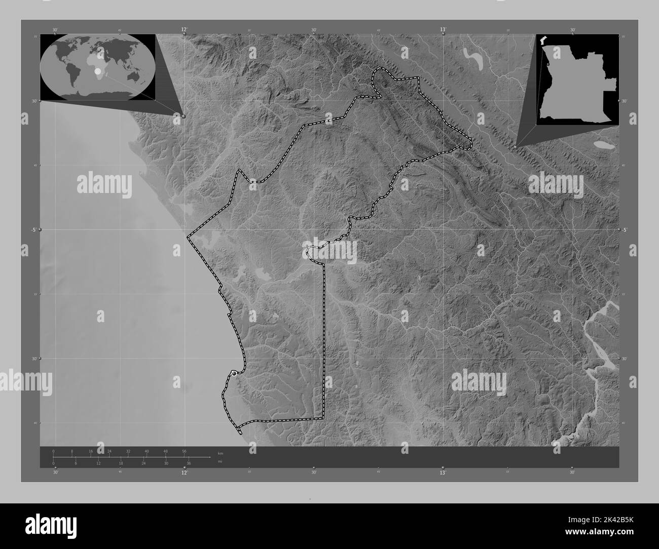 Angola africa map cabinda hi-res stock photography and images - Alamy