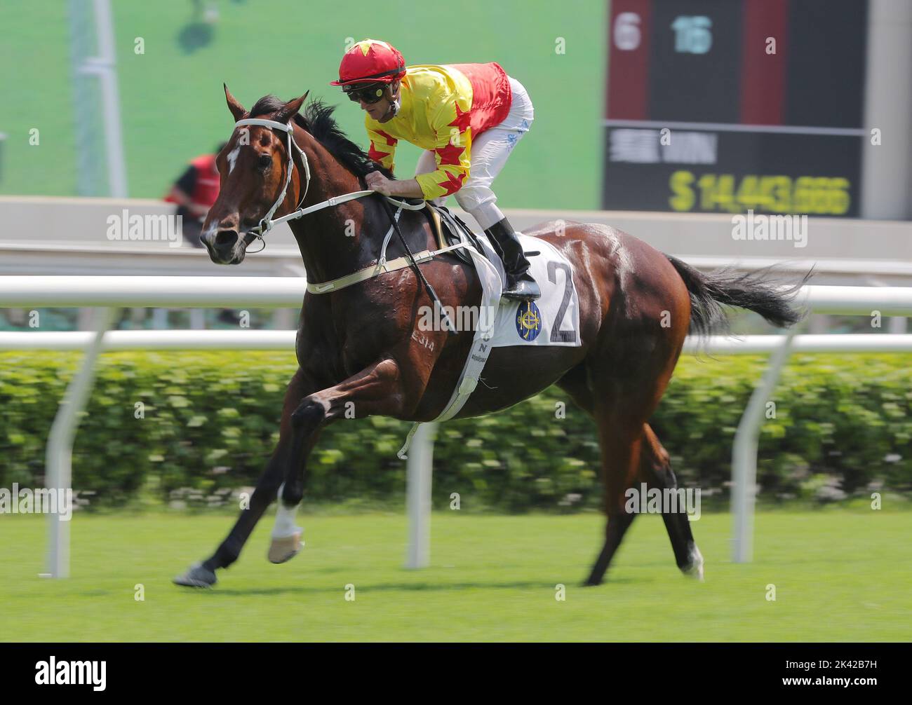 Race 3, CALIFORNIA SPANGLE (2), ridden by Zac Purton, won THE ...