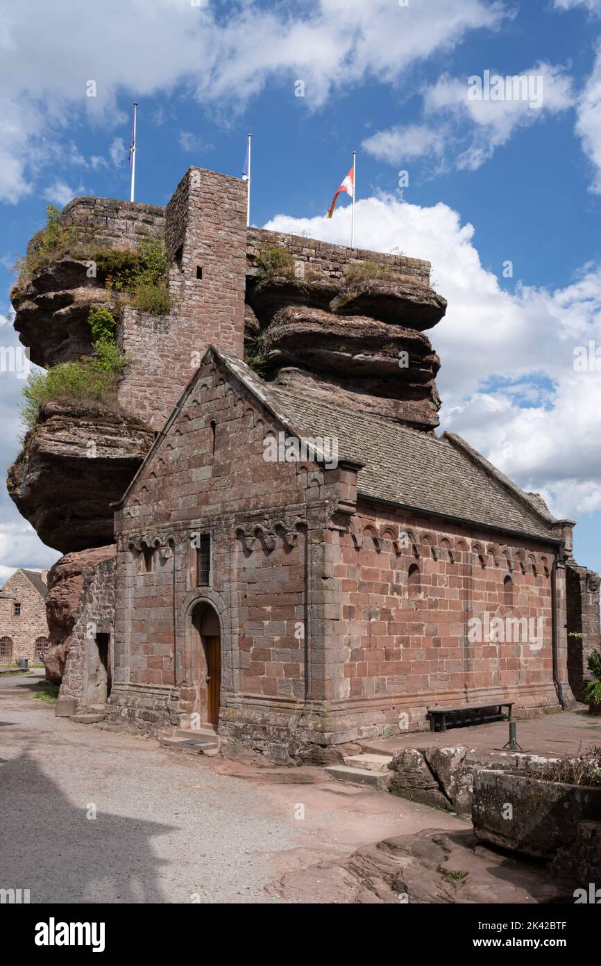 View of Haut-Barr Castle and the Alsace plain Stock Photo - Alamy