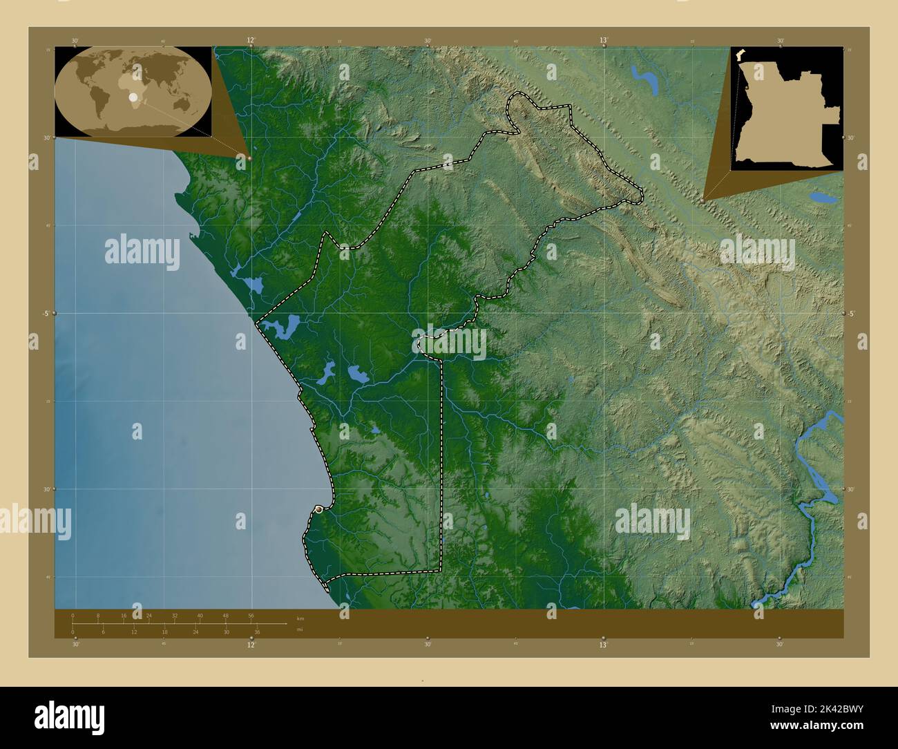 Angola africa map cabinda hi-res stock photography and images - Alamy