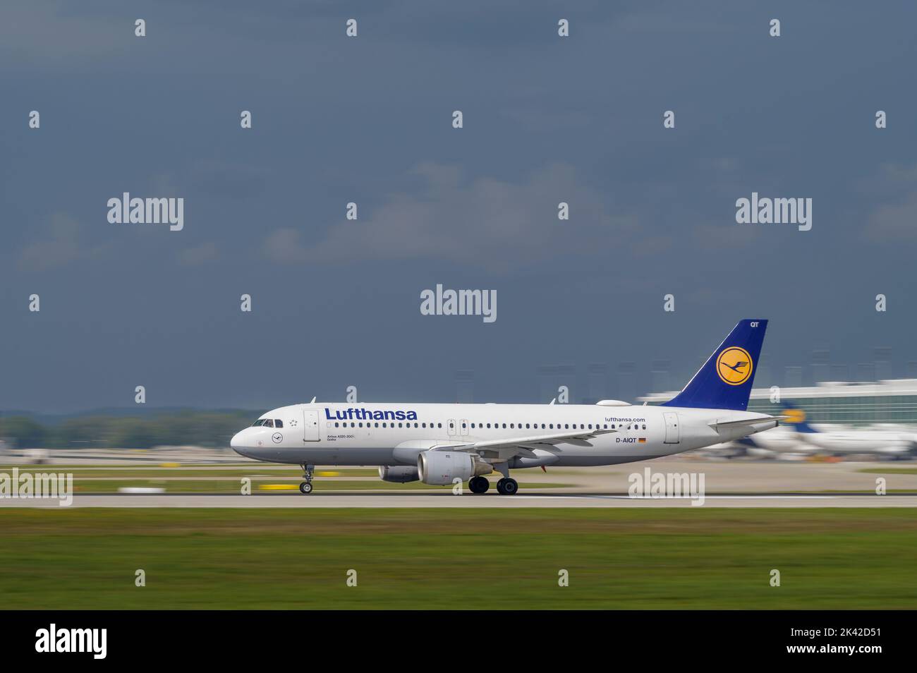 Lufthansa Airbus A320-211 With The Aircraft Registration Number D-AIQT ...