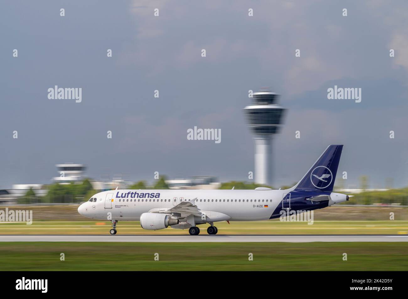 Lufthansa Airbus A320-214 With The Aircraft Registration Number D-AIZE ...