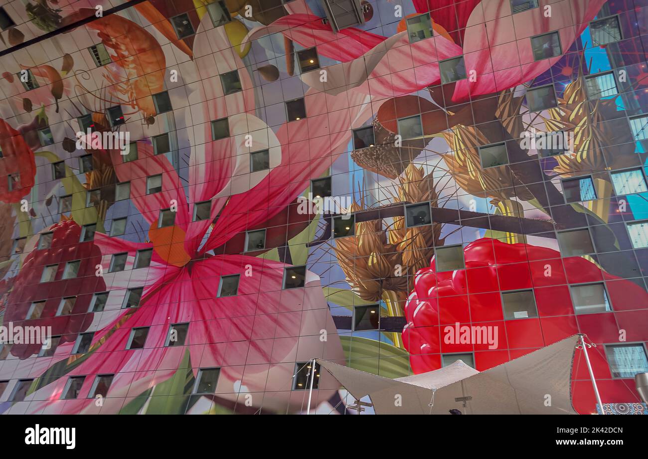 Rotterdam, Netherlands - July 11, 2022: Flowers as subject of giant ...