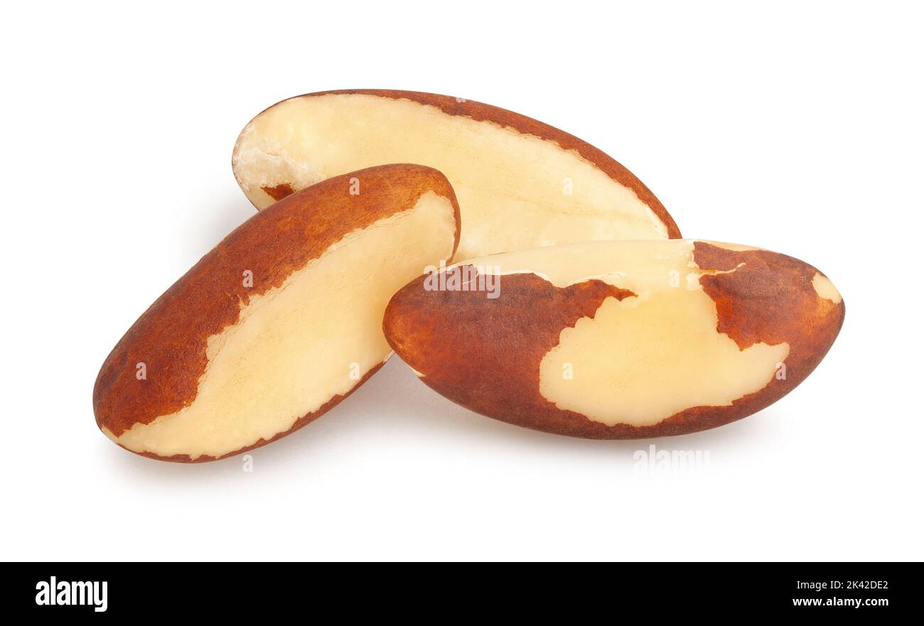 brazil nuts path isolated on white Stock Photo - Alamy