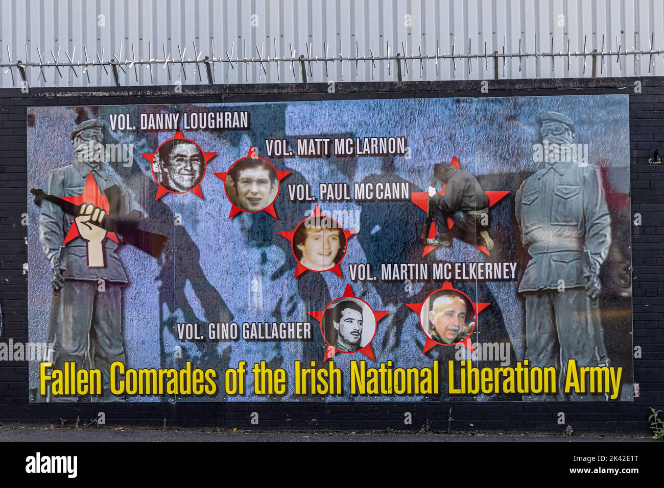 National Liberation Army Mural, Solidarity Wall, Northumberland Street ...