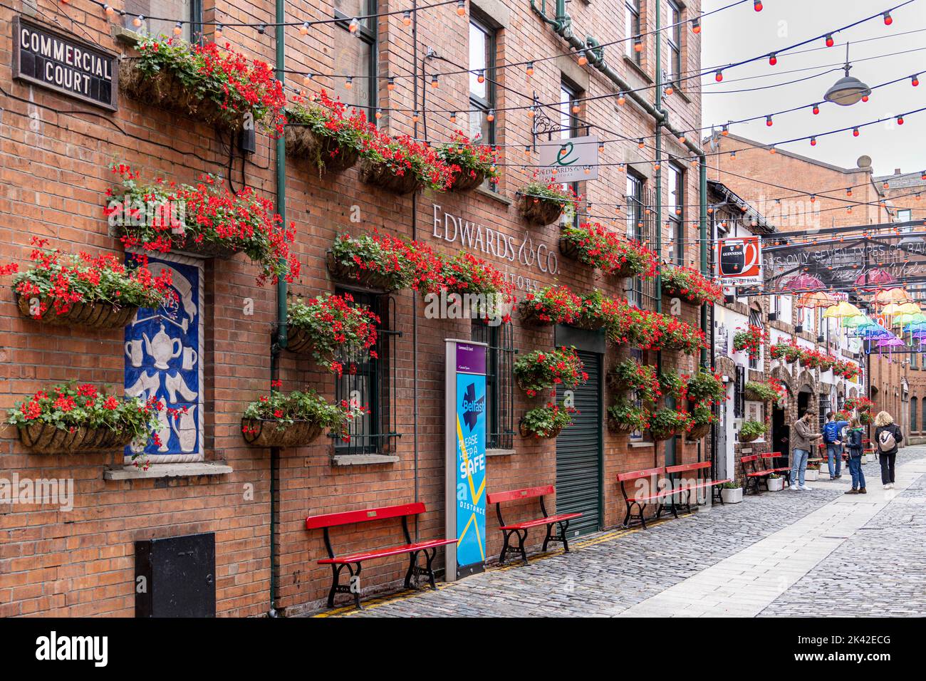 Wall of solicitors offices, Commercial Court, Cathedral Quarter, Dublin ...