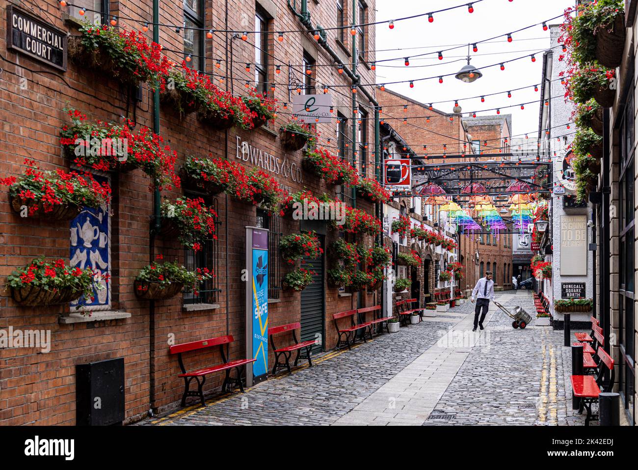 Wall of solicitors offices, Commercial Court, Cathedral Quarter, Dublin ...