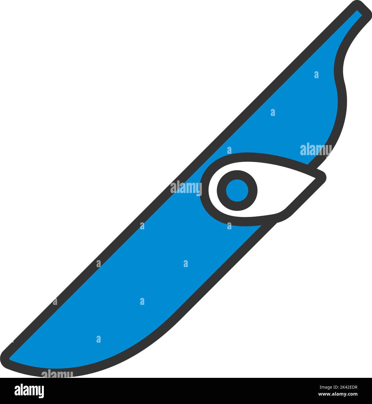 Knife Scabbard Icon. Editable Bold Outline With Color Fill Design ...