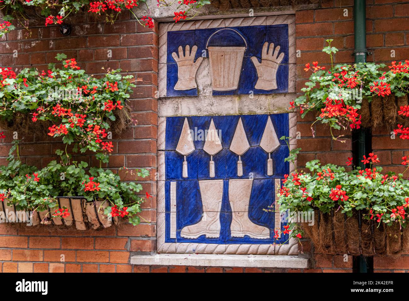 Wall of solicitors offices, Commercial Court, Cathedral Quarter, Dublin ...