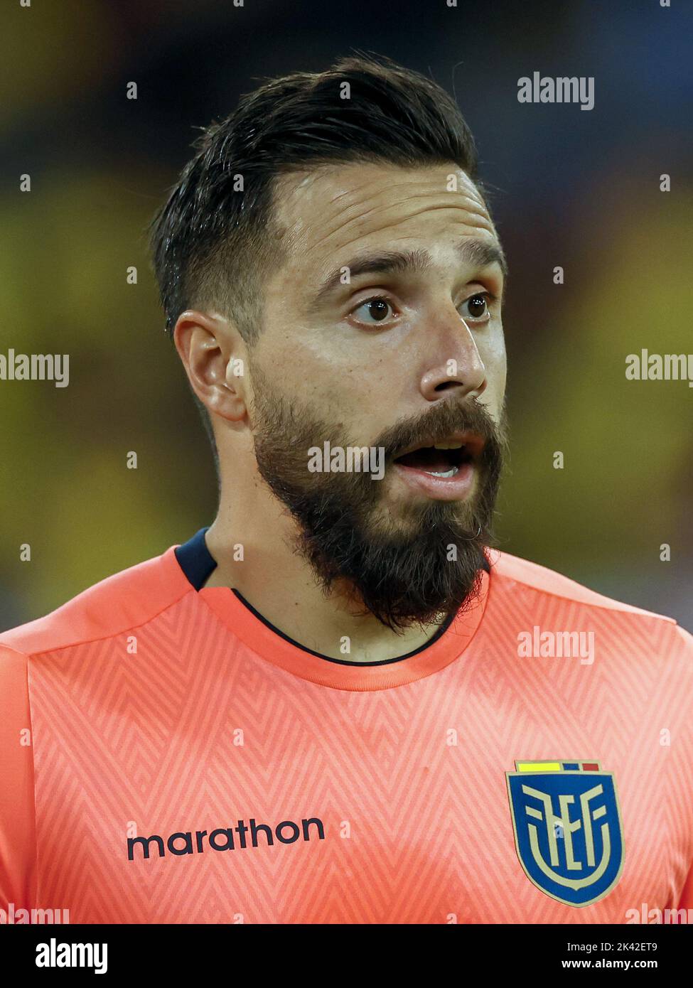 DUSSELDORF - Ecuador goalkeeper Hernan Galindez during the ...