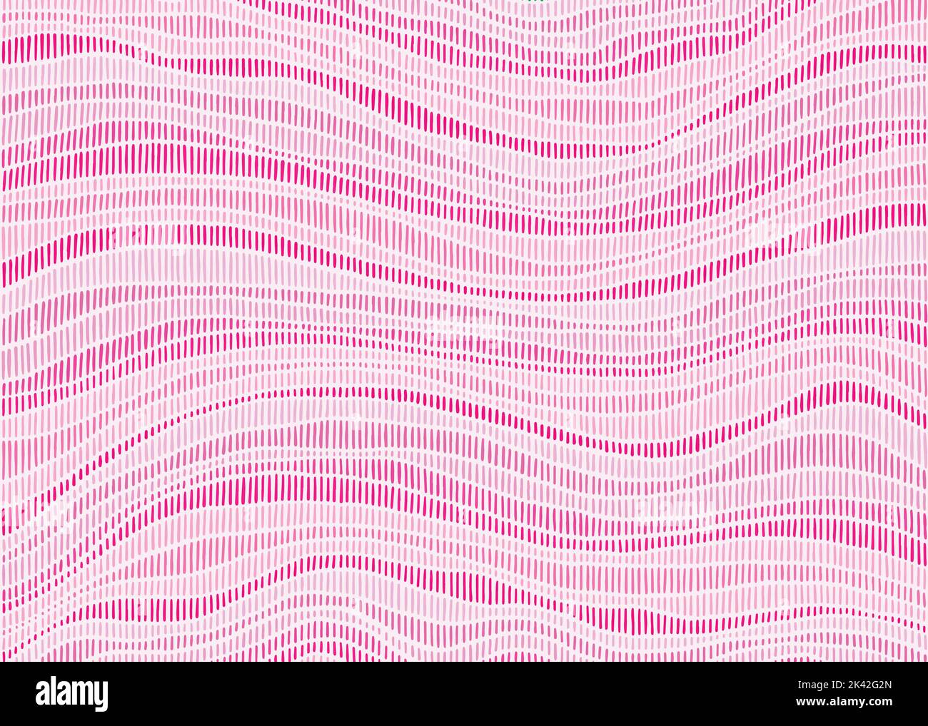 Abstract dashed line wavy pattern. Striped wave texture. Hand drawn ...