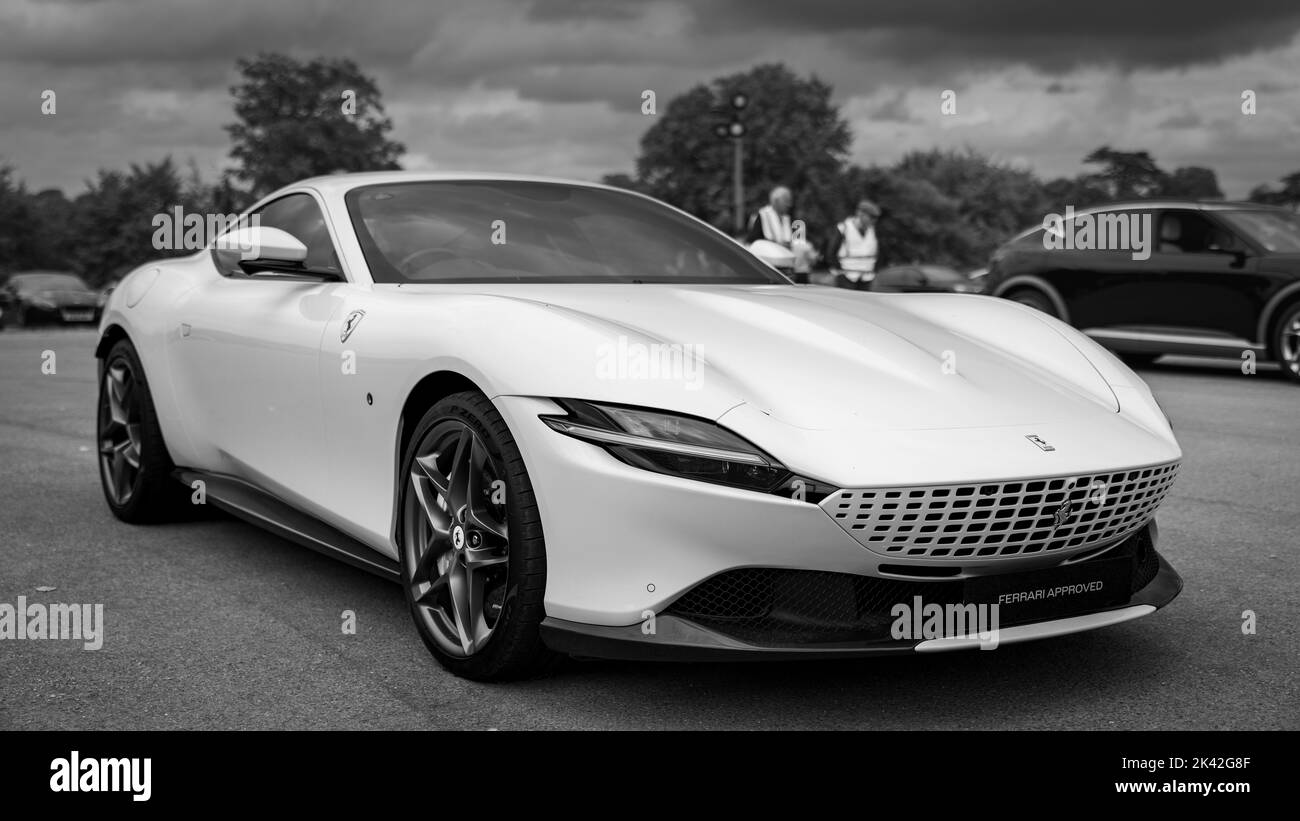 Ferrari Roma, on display at the Salon Privé Concours d’Elégance motor ...