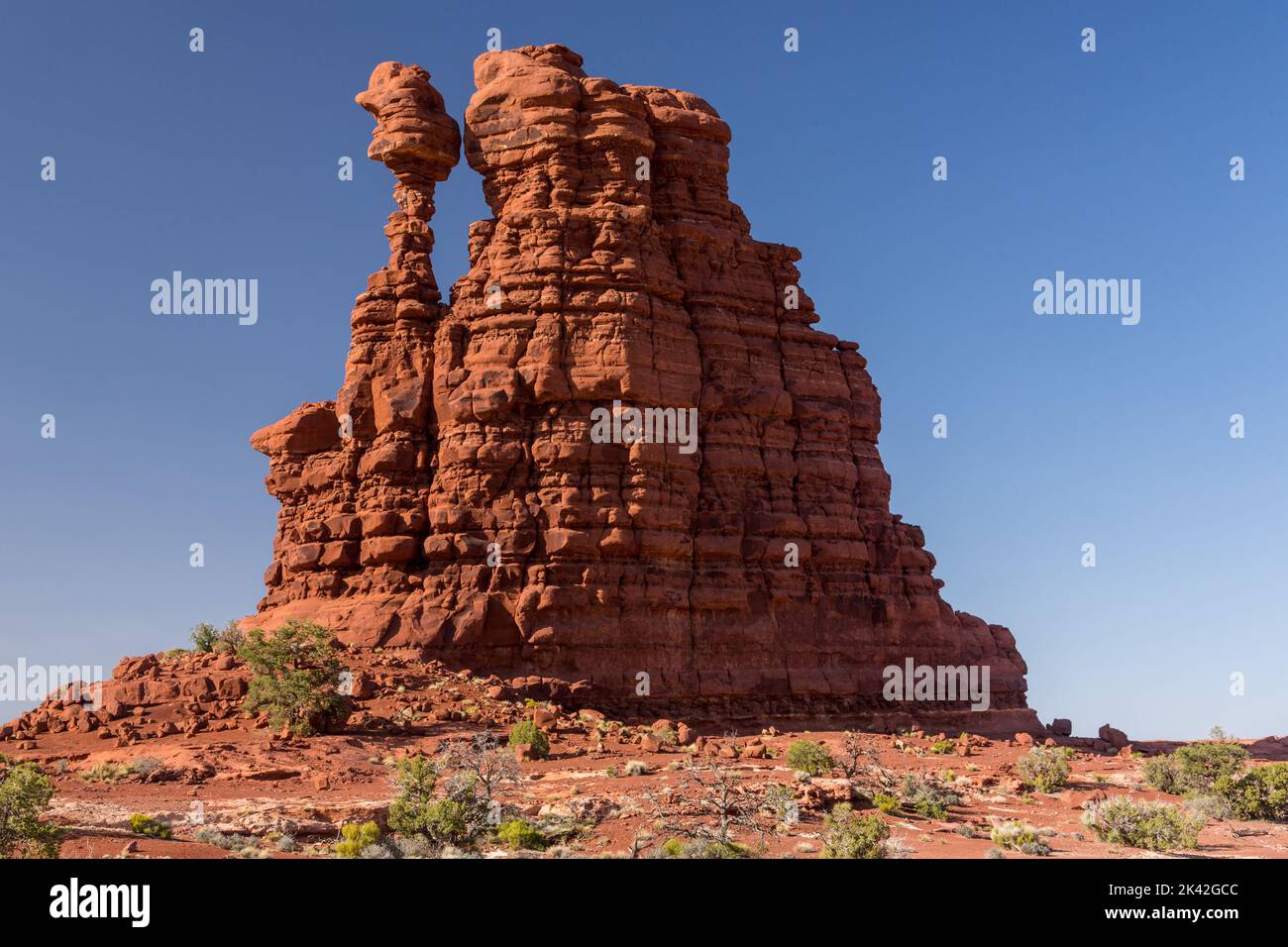 Thor's Hammer, a delicate Organ Rock Shale hoodoo in the Maze District ...