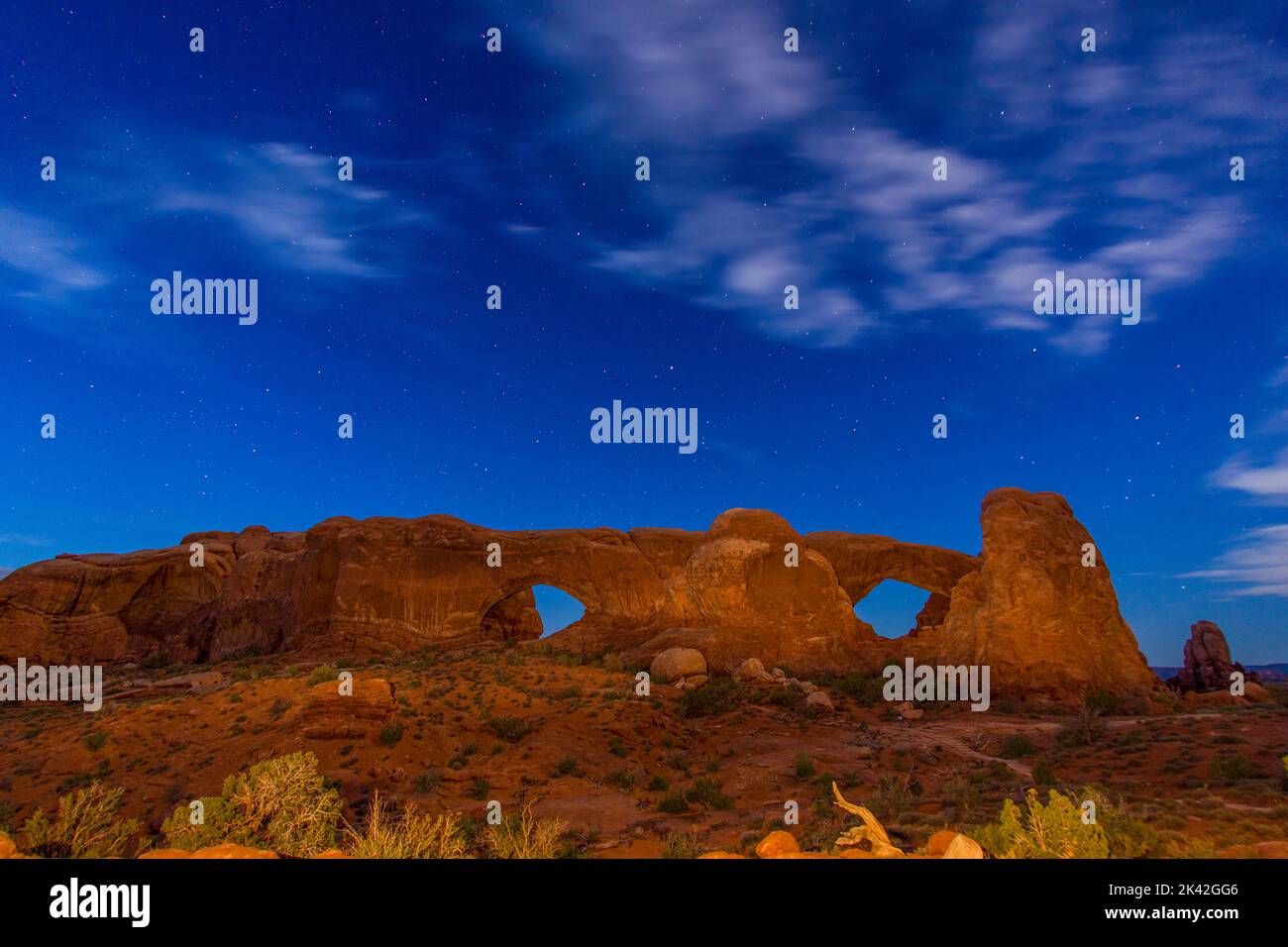 The North and South Windows with stars at night in the Windows Section ...