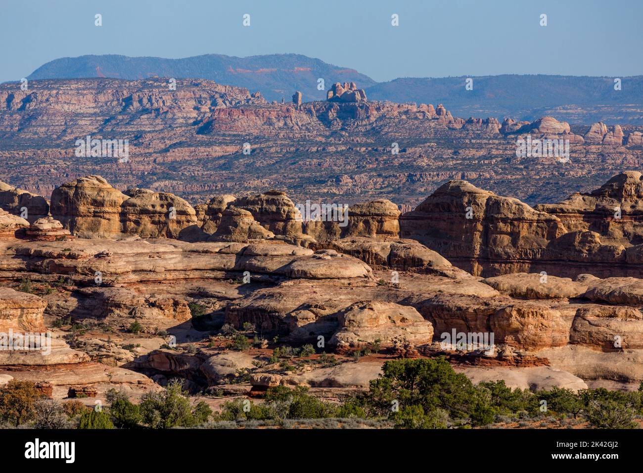 Rock formations in the Land of Standing Rocks in the Maze District of ...