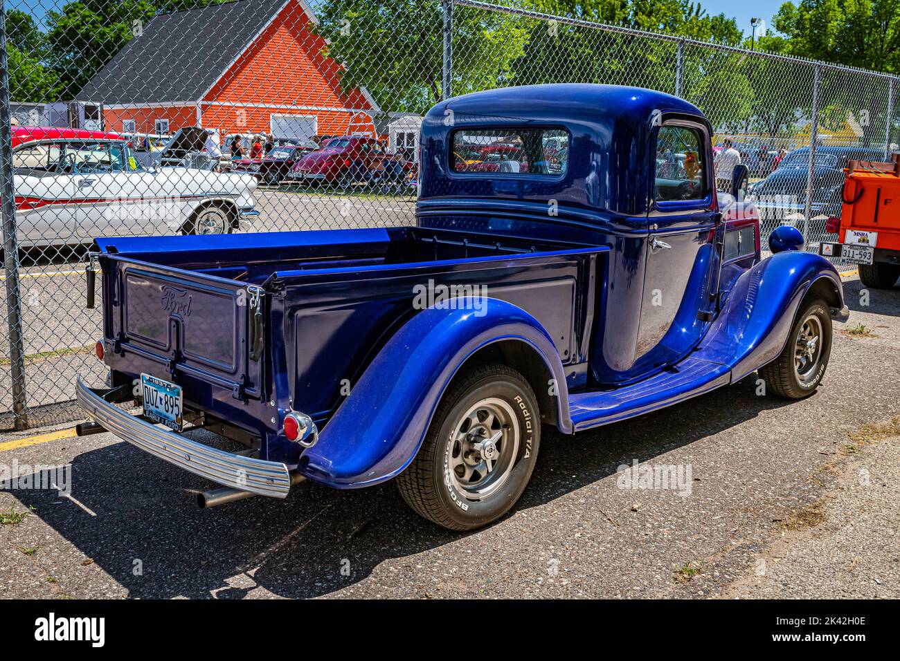 Falcon Heights, MN - June 18, 2022: High perspective rear corner view ...