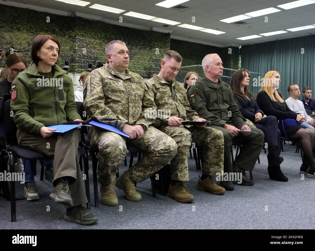 KYIV, UKRAINE - SEPTEMBER 29, 2022 - Deputy Minister of Defence of ...