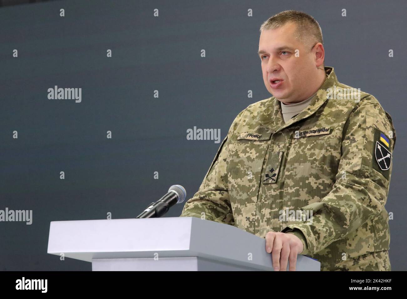 KYIV, UKRAINE - SEPTEMBER 29, 2022 - Deputy Head of the Main Operations ...