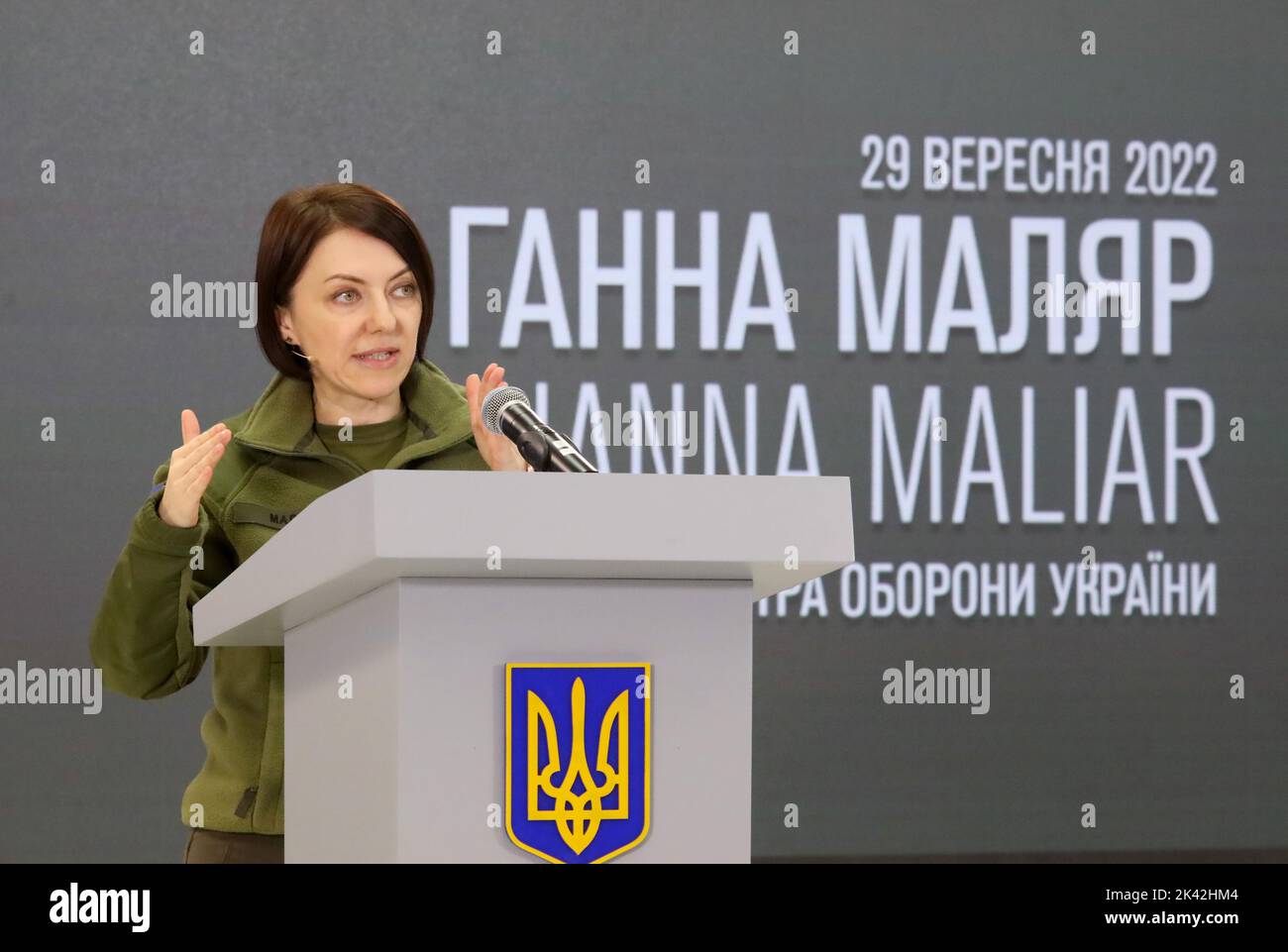 Kyiv Ukraine September 29 2022 Deputy Minister Of Defence Of