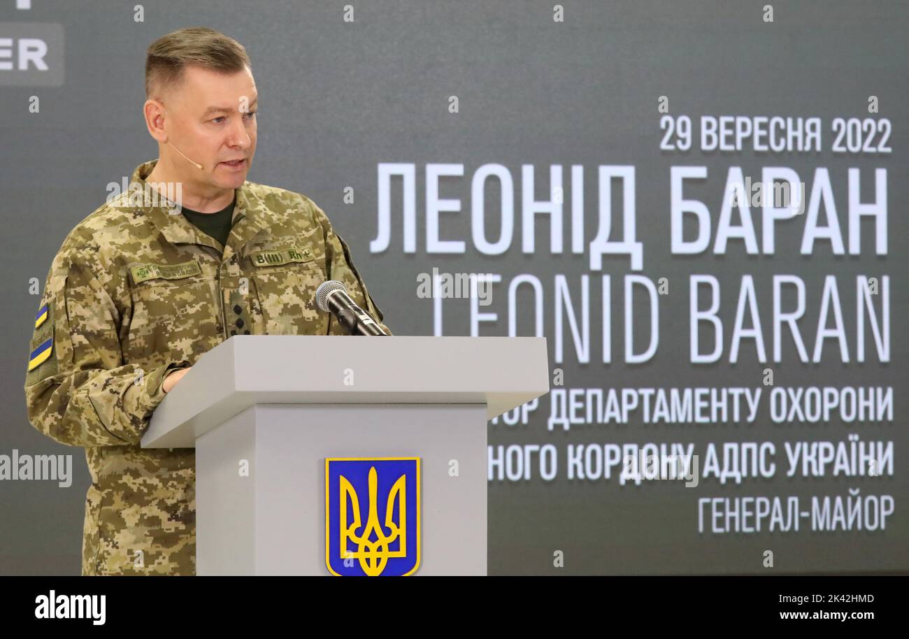 KYIV, UKRAINE - SEPTEMBER 29, 2022 - Director of the State Border ...