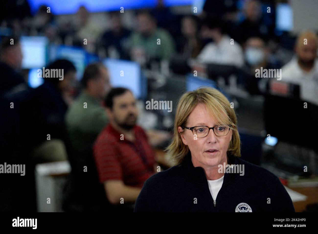 Administrator Deanne Criswell speaks during a press conference after ...