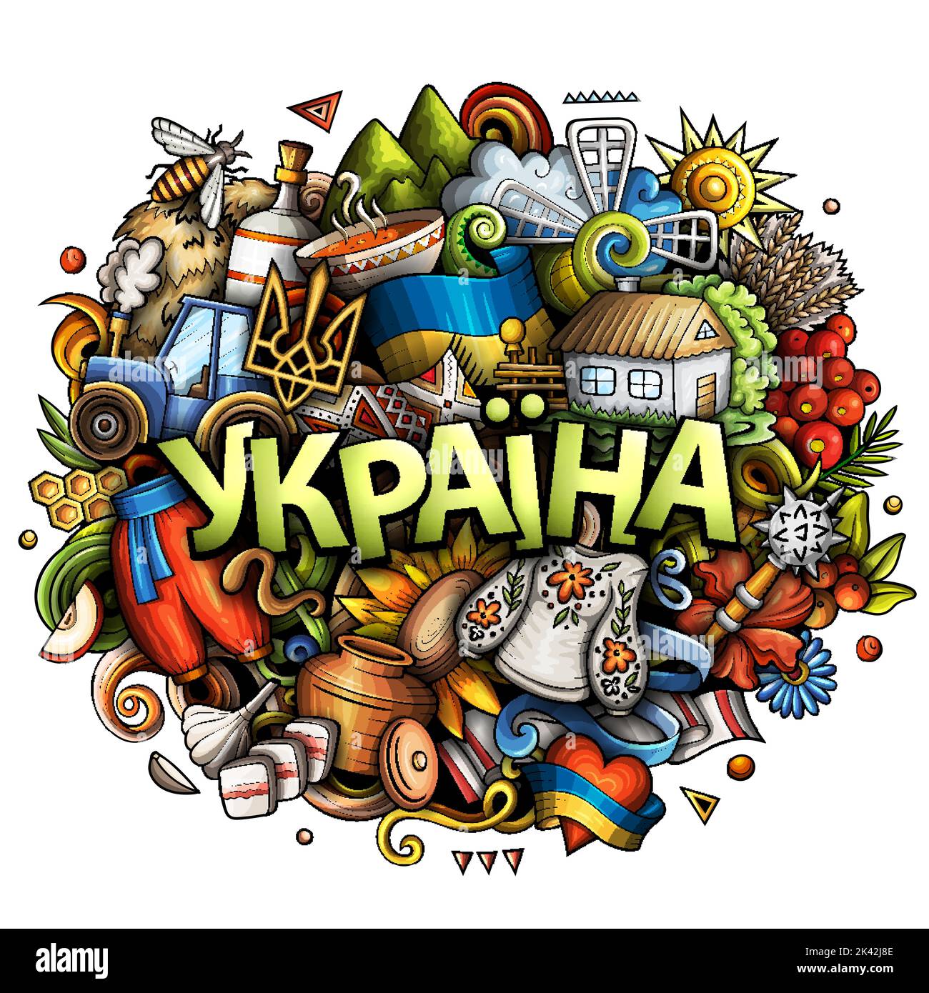 Ukraine wheat tractor Cut Out Stock Images & Pictures - Alamy