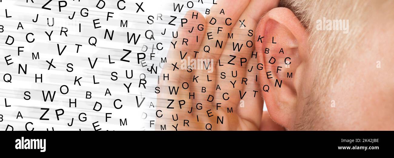 Hearing ear close hi-res stock photography and images - Alamy