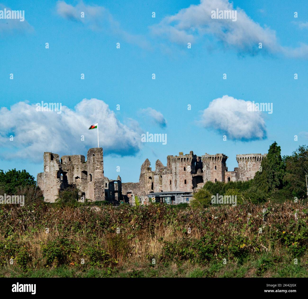 Raglan Castle (Welsh: Castell Rhaglan Stock Photo - Alamy