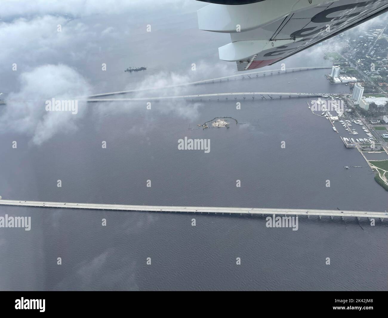 A U.S. Coast Guard aircrew from Air Station Miami, Florida, conducts ...
