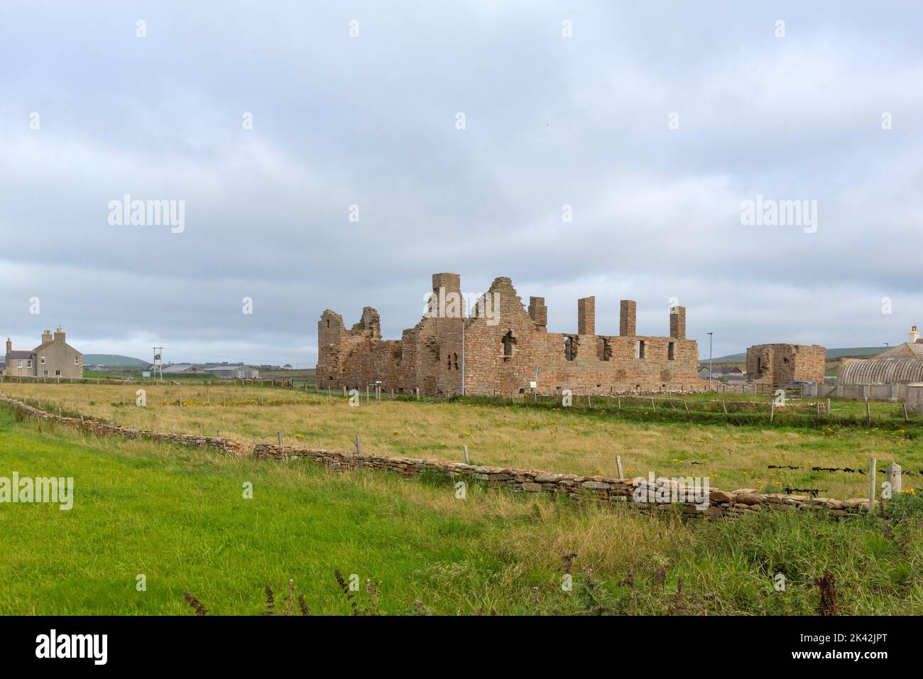 Birsay Earl's Palace, ruined 16th-century castle. Brough of Birsay, The ...