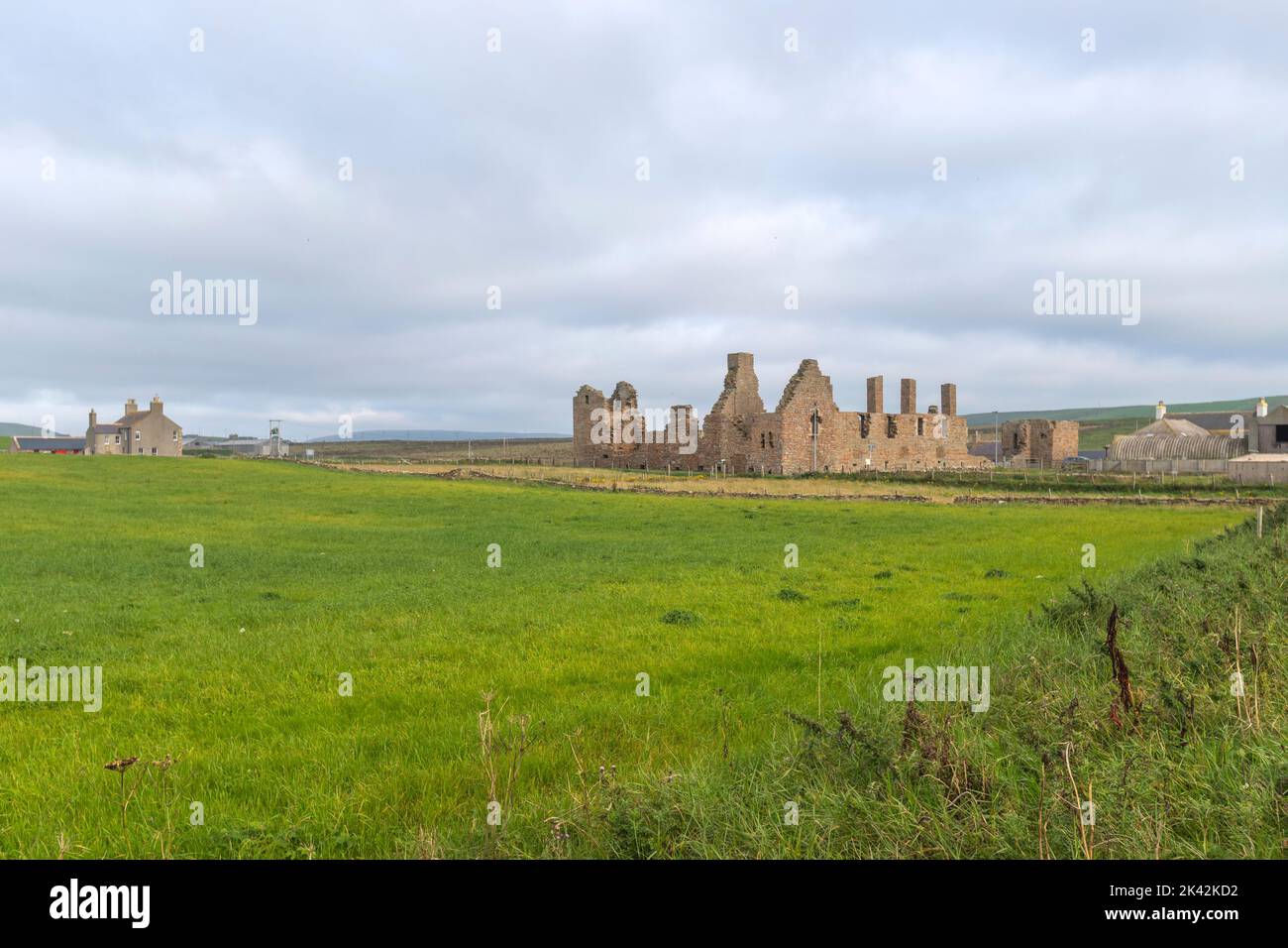 Birsay Earl's Palace, ruined 16th-century castle. Brough of Birsay, The ...