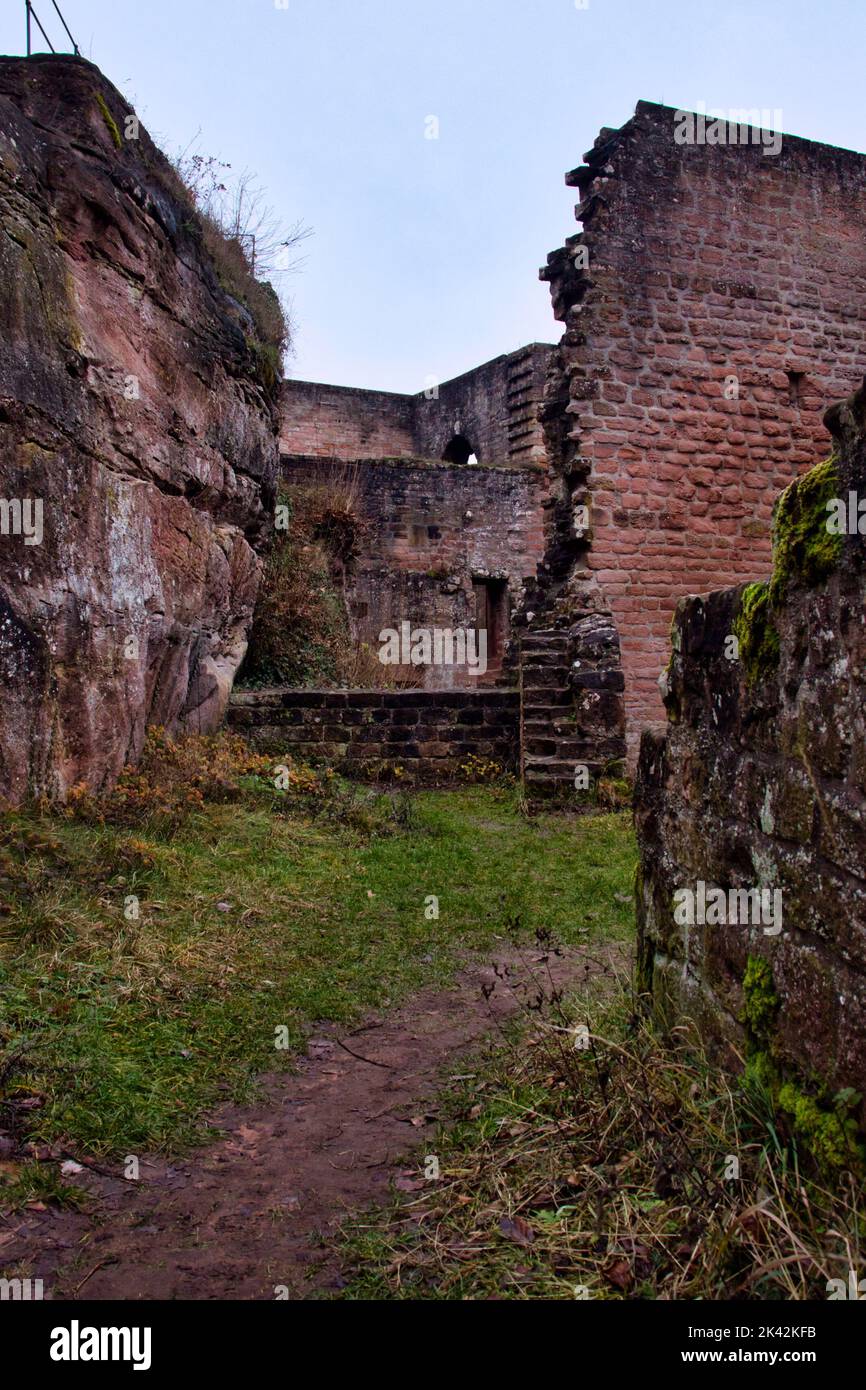 Frankenstein, Germany - December 26, 2020: Inside Frankenstein Castle ...