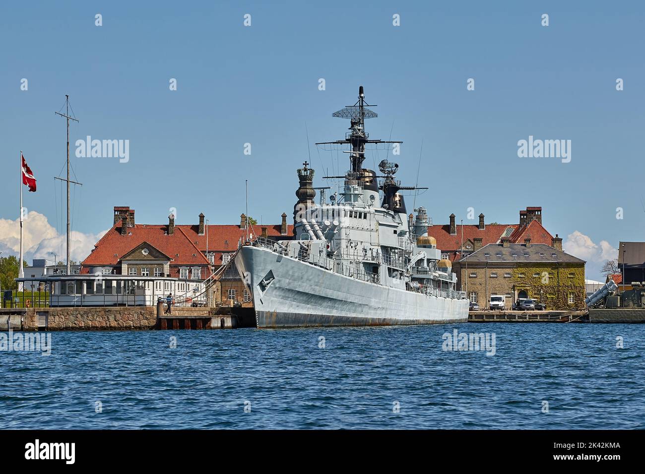 Copenhagen docks with warships Stock Photo - Alamy