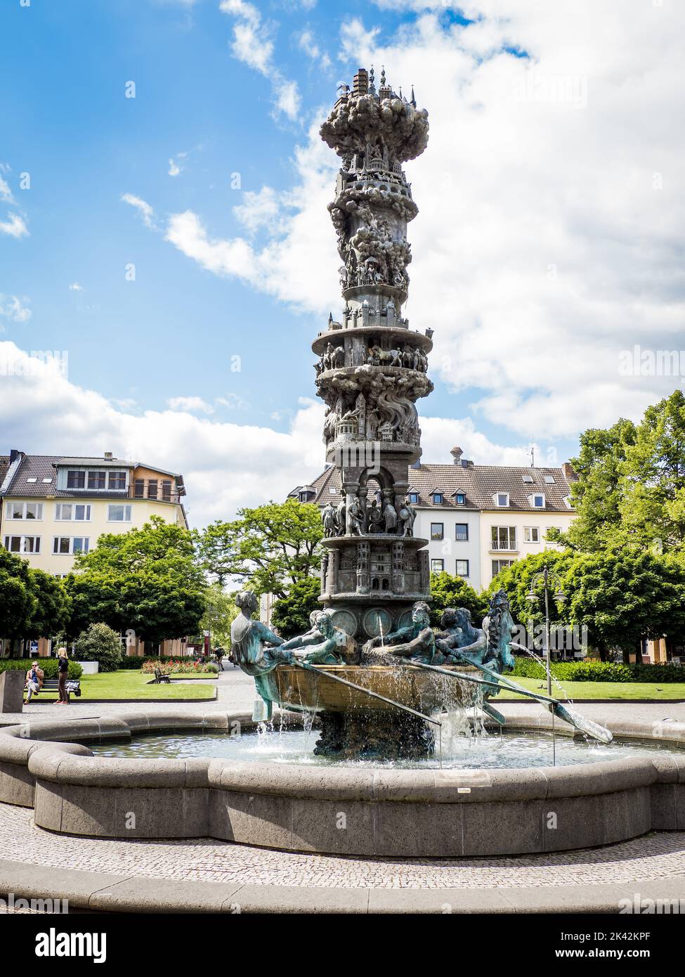 Statue in Görresplatz square, Koblenz, Germany Stock Photo - Alamy