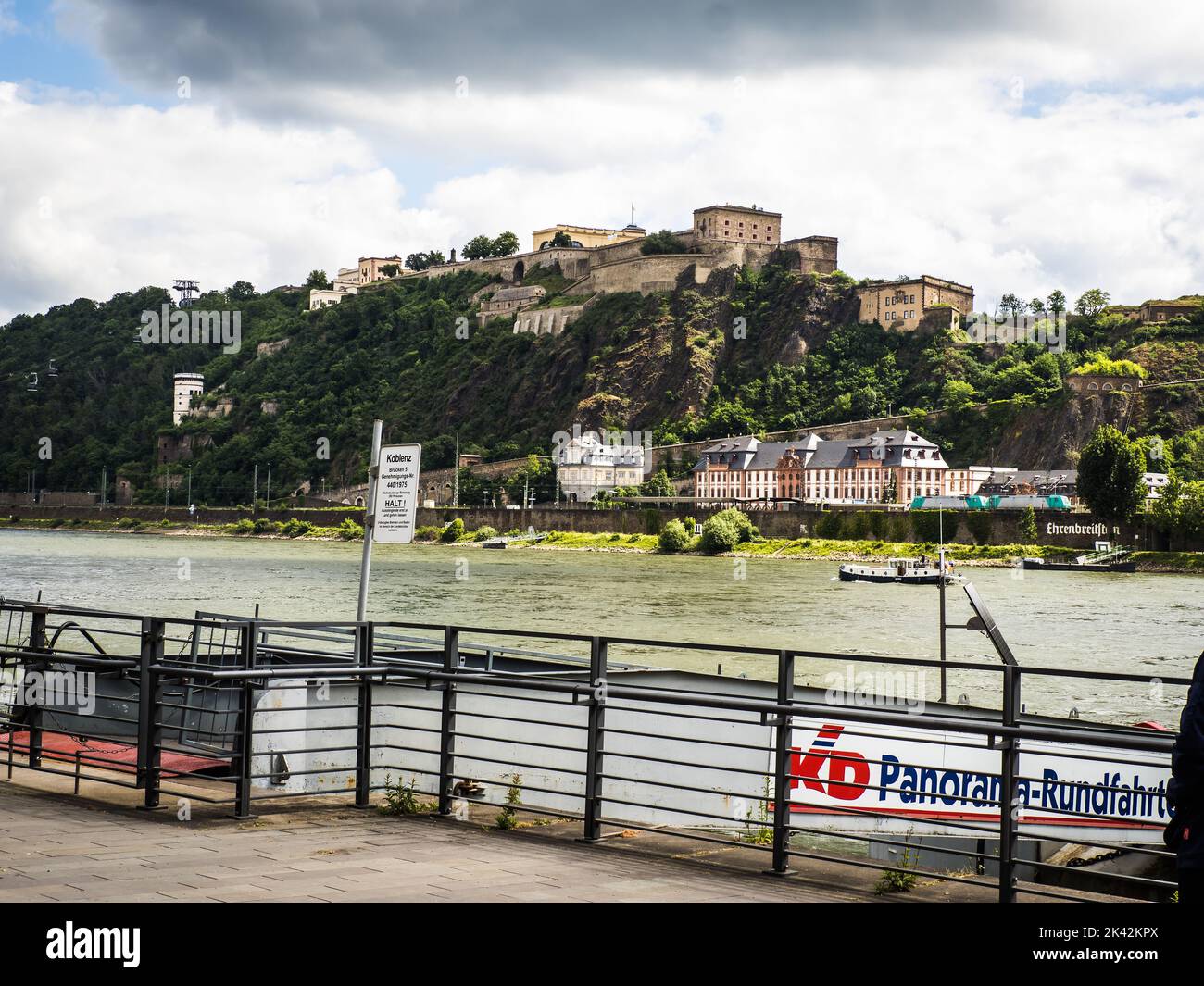 Cable car ehrenbreitstein fortress hi-res stock photography and images ...
