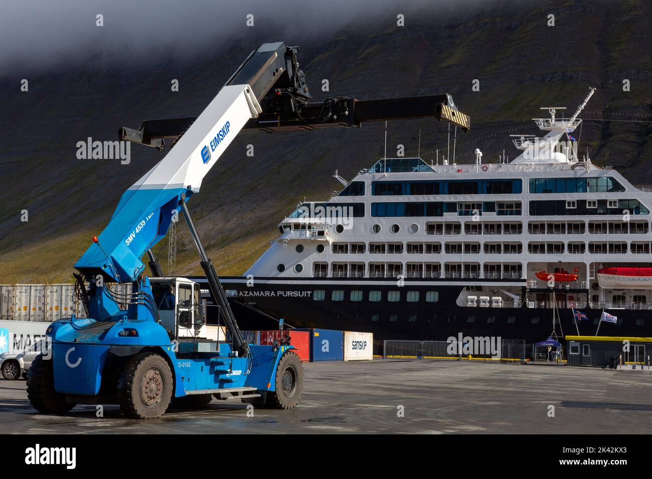 Container Port, Isafjordur, Iceland, Europe Stock Photo - Alamy