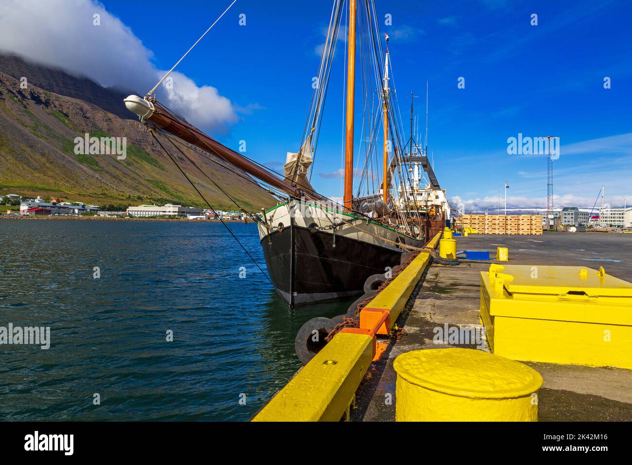 Sailing ship, Isafjordur, Iceland, Europe Stock Photo - Alamy