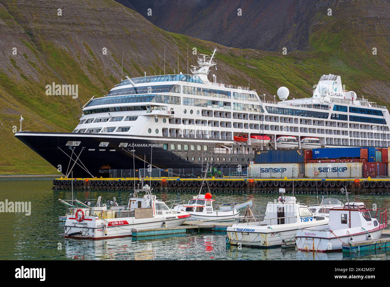 Cruise ship, Isafjordur, Iceland, Europe Stock Photo - Alamy