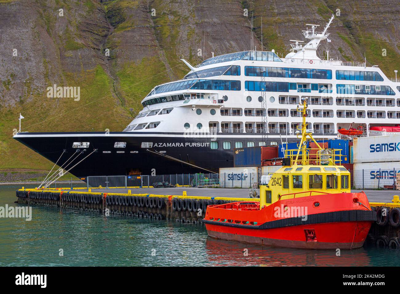 Cruise ship, Isafjordur, Iceland, Europe Stock Photo - Alamy