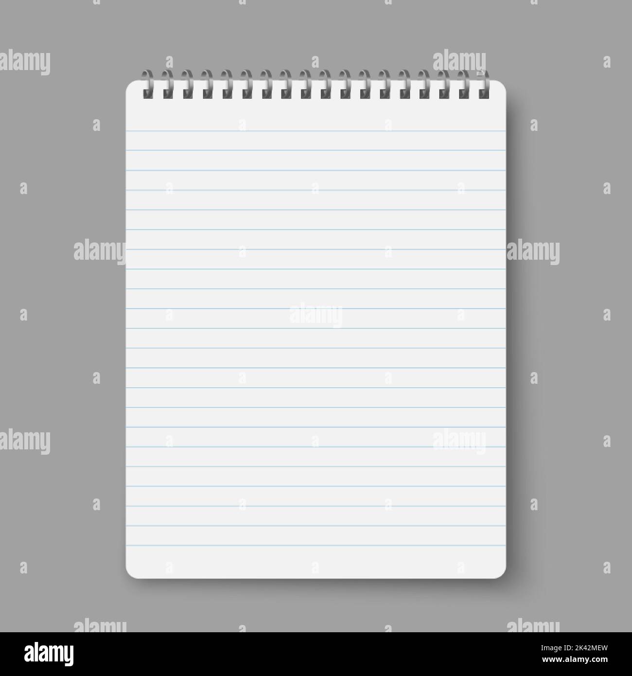 Notebook line squared dot. Diary template. Notepad empty page set ...