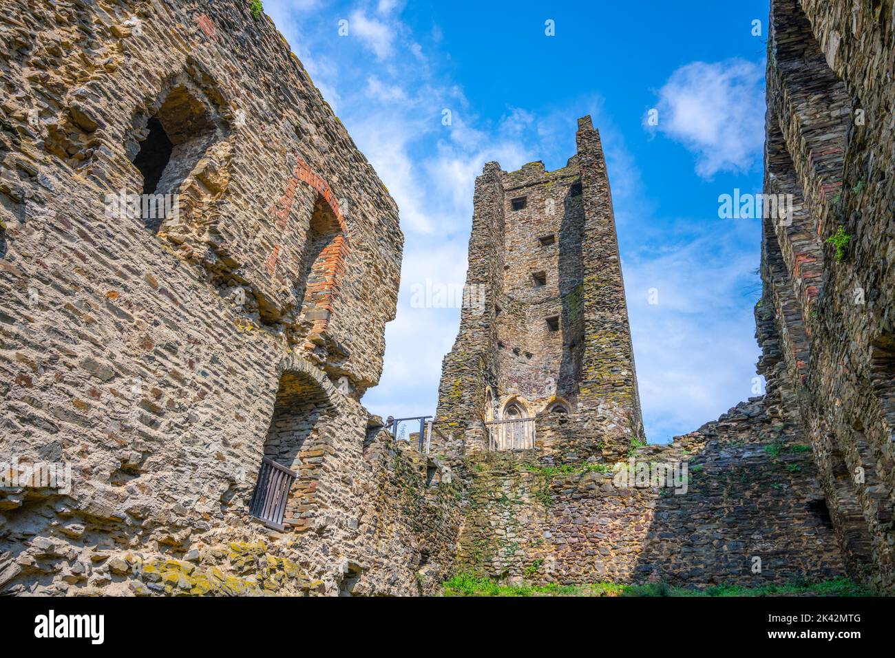 Okor - ruins of medieval castle near Prague Stock Photo - Alamy