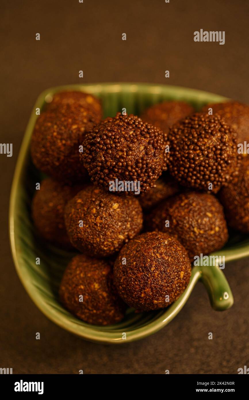 delicious tasty traditional Chocolate swedish balls. Traditional fika ...
