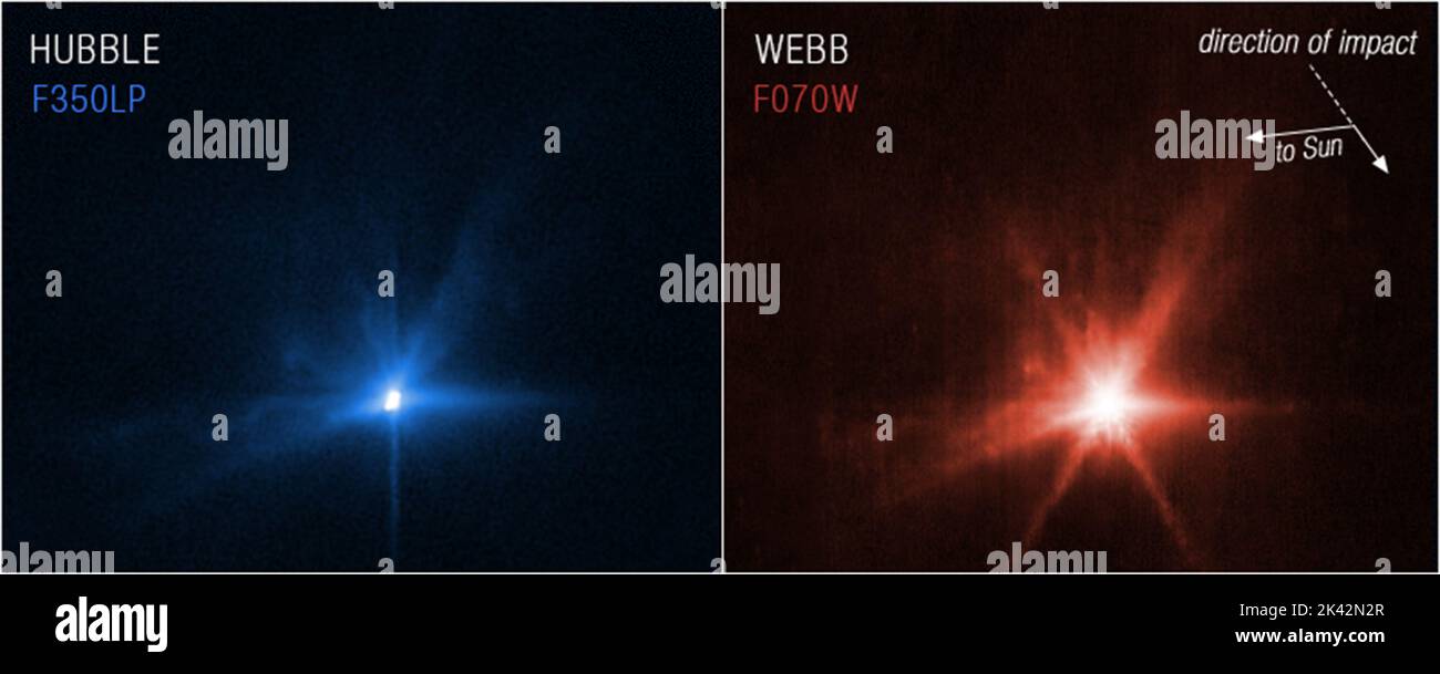 Washington, United States. 29th Sep, 2022. As NASA's Double Asteroid ...