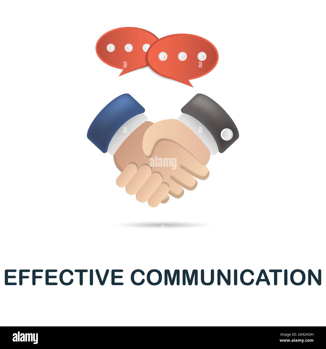 Effective Communication icon. 3d illustration from data science ...