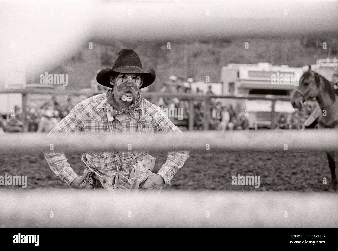 Rodeo clown entertainment hi-res stock photography and images - Alamy