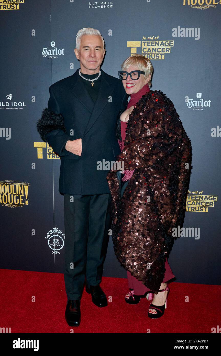 London, UK . 29 September, 2022 . Baz Luhrmann and Catherine Martin pictured arriving at the ...