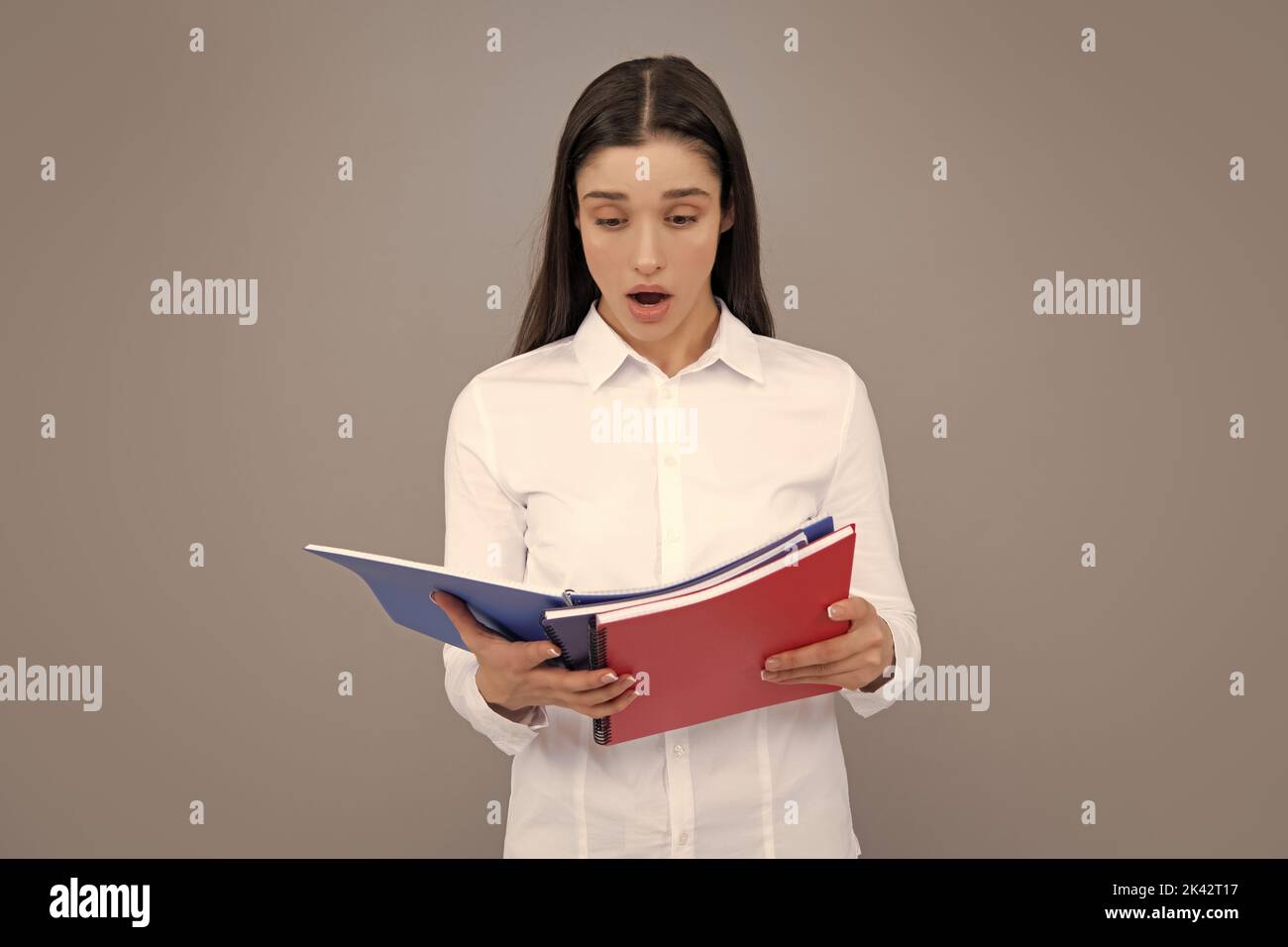 Student education in high school university college concept. Surprised ...