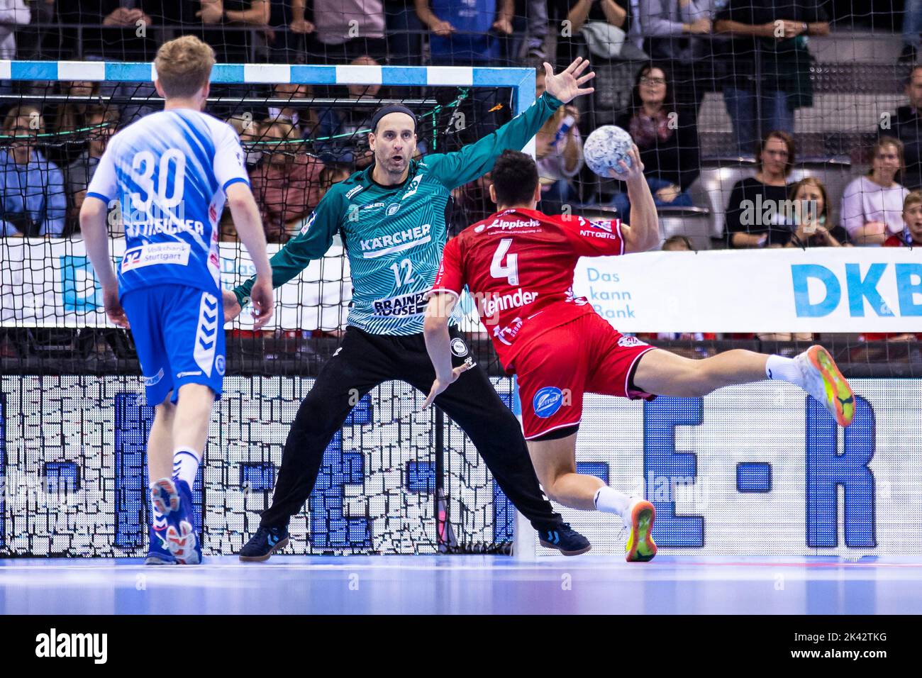 Stuttgart, Germany. 29th Sep, 2022. Handball: Bundesliga, TVB Stuttgart ...