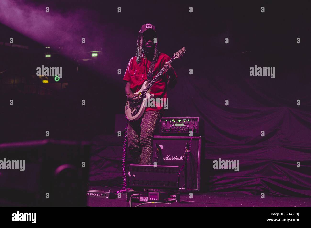 American rapper and singer Iann Dior performs live at Mediolanum Forum ...