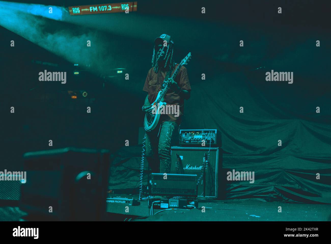 American rapper and singer Iann Dior performs live at Mediolanum Forum ...